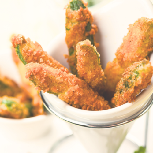 Crispy Fried Zucchini Fries Recipe with Rice Flour | Mommy Rheum